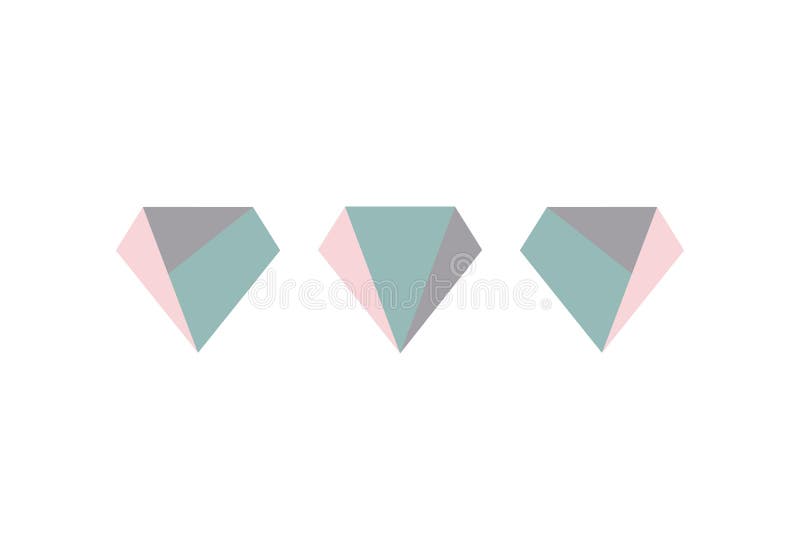 Icon of Vintage Diamonds. Vector Illustration Eps 10 Stock Illustration ...