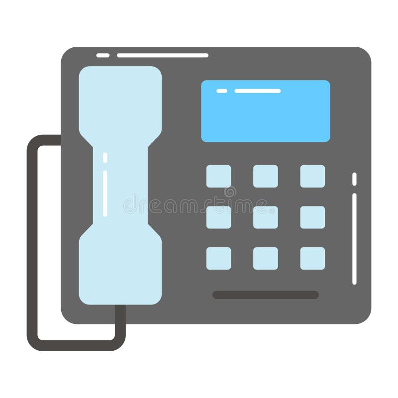 Icon of Vintage Telephone, Vector Design of Landline Stock Vector ...