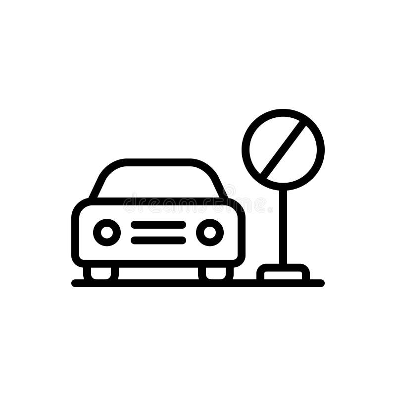 Black Line Icon for Violations, Infringement and Breach Stock Vector ...