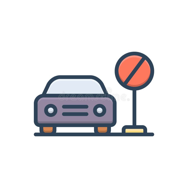 Color Illustration Icon for Violations, Infringement and Breach Stock ...