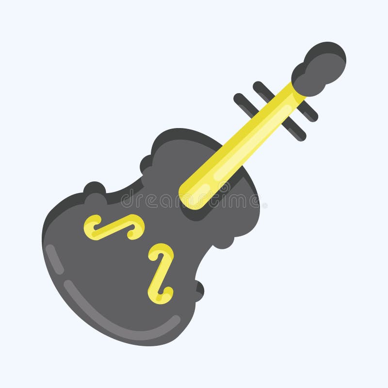 Icon Violin. Suitable for Education Symbol. Flat Style. Simple Design ...