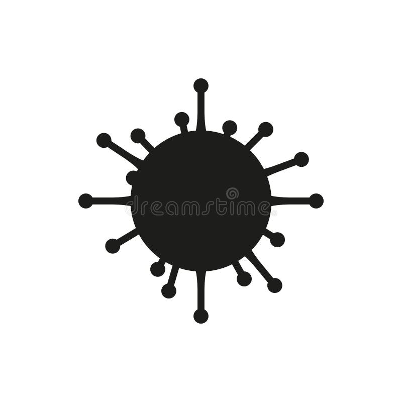 The Icon of the Virus. Simple Flat Vector Illustration Stock Vector ...