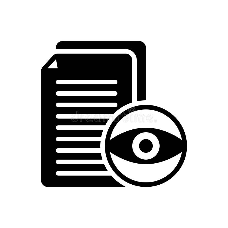 Black Solid Icon for Visible, Manifest and Evident Stock Vector ...
