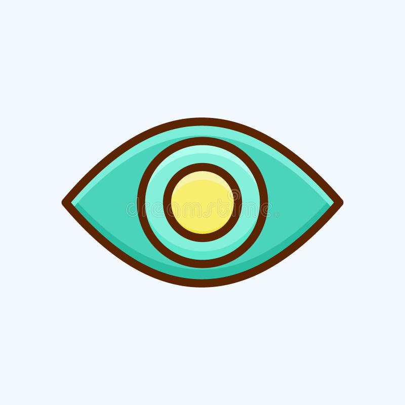 Icon Visible. Suitable for Security Symbol. Flat Style. Simple Design ...