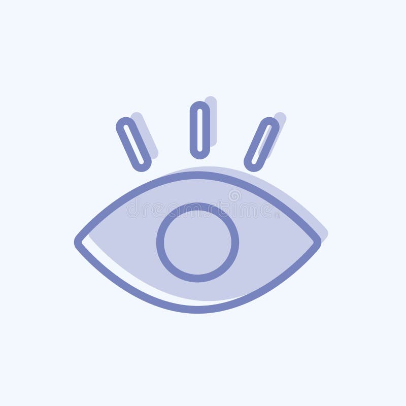 Icon Vision. Suitable for Education Symbol. Two Tone Style. Simple ...