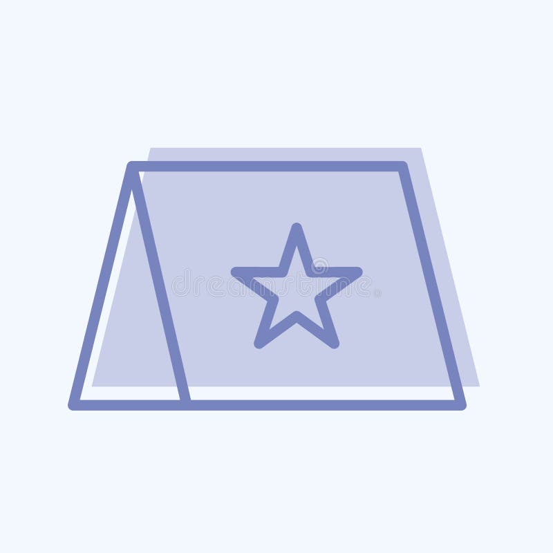 Icon Visual Brand. Suitable for Branding Symbol. Two Tone Style. Simple ...