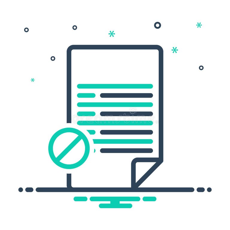 Mix Icon for Void, Invalid and Devoid Stock Vector - Illustration of ...