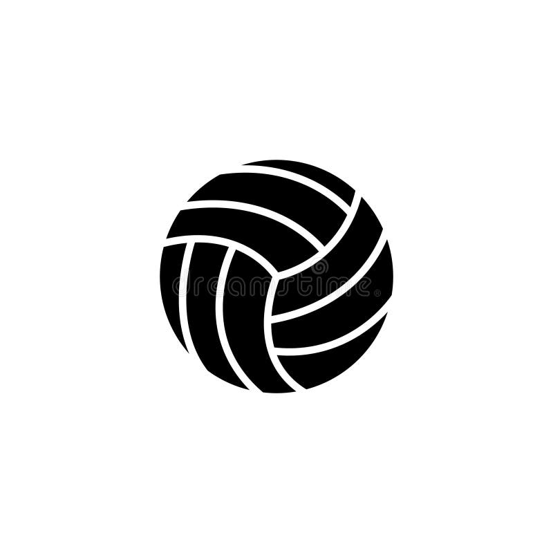 Icon. Volleyball Symbol Sign Stock Illustration - Illustration of ...