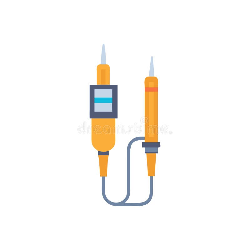 Icon of Voltage Probe for Circuit Analysis Stock Illustration ...
