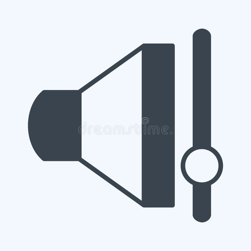 Icon Volume Control. Suitable for Web Interface Symbol. Glyph Style ...