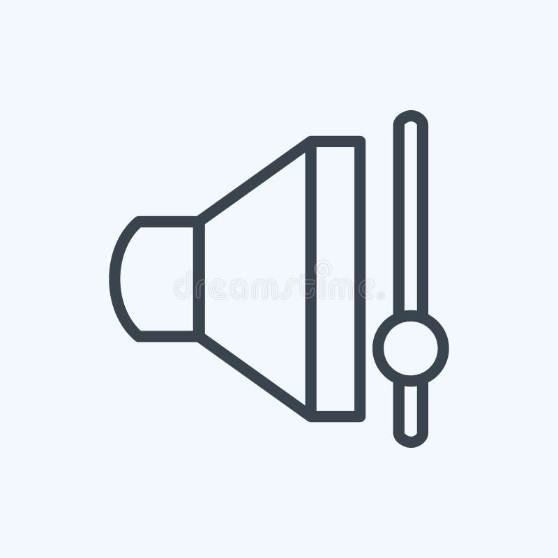 Icon Volume Control. Suitable for Web Interface Symbol. Line Style ...