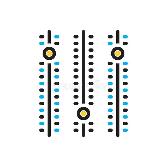 Multi Color Icon for Volume, Meter and Control Stock Vector ...