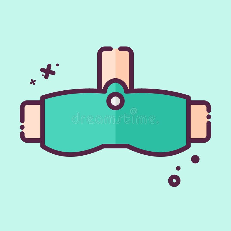 Icon VR Glasses. Related To 3D Visualization Symbol. MBE Style. Simple ...