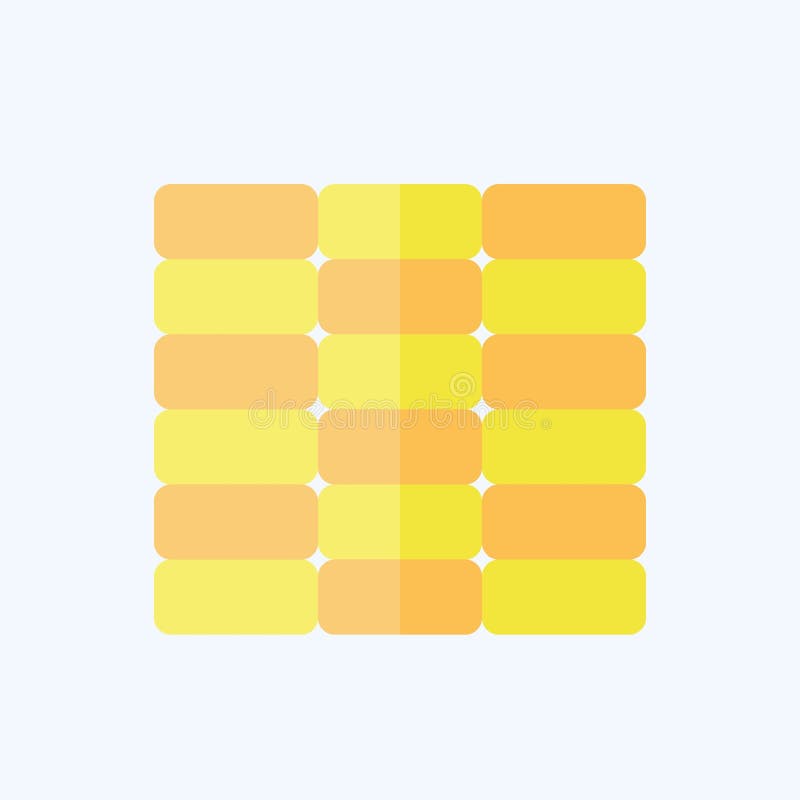 Icon Wall. Related To Building Material Symbol. Flat Style. Simple ...