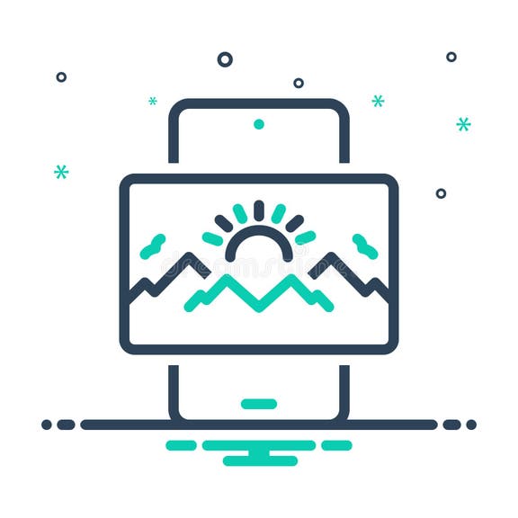 Mix Icon for Wallpapers, Mobile and Phone Stock Vector - Illustration ...