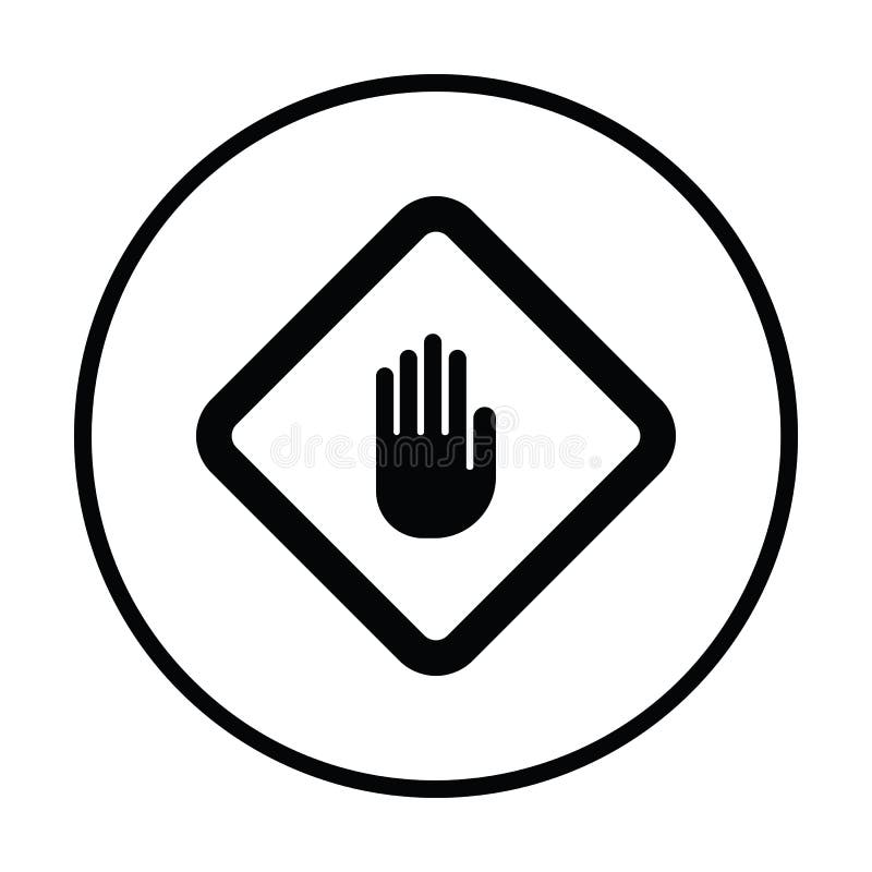 Warning Hand Stock Illustrations – 58,695 Warning Hand Stock ...