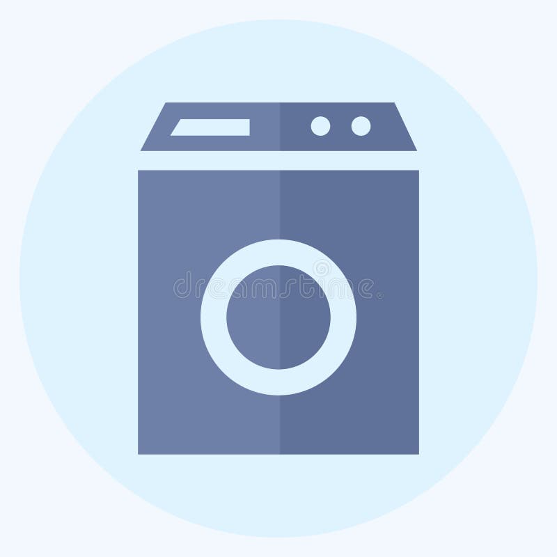 Icon Washing Machine - Flat Style - Simple Illustration,Editable Stroke ...