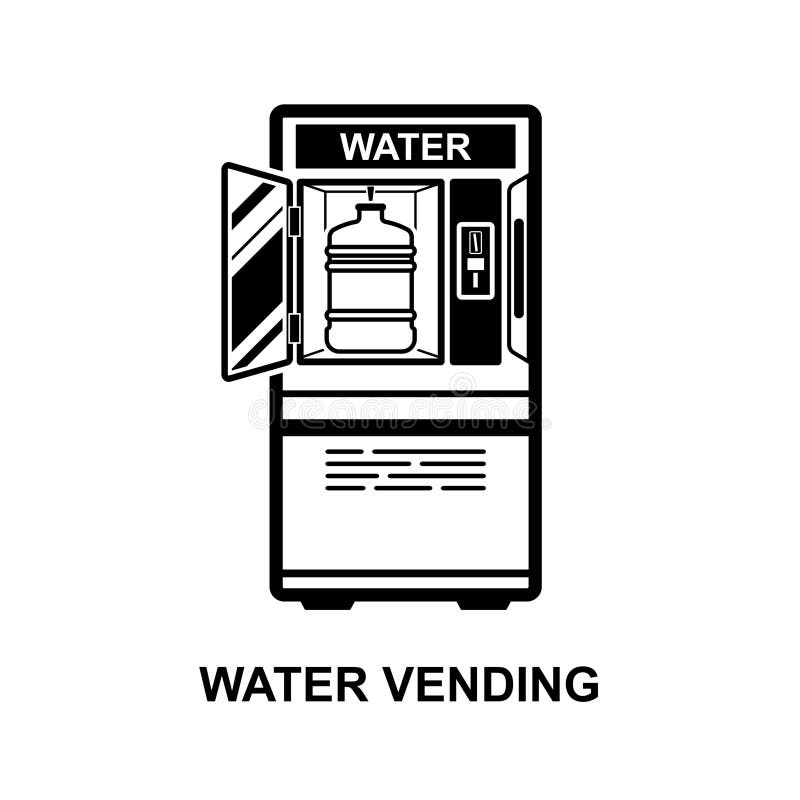 Water Vending Machine Stock Illustrations – 1,652 Water Vending Machine ...