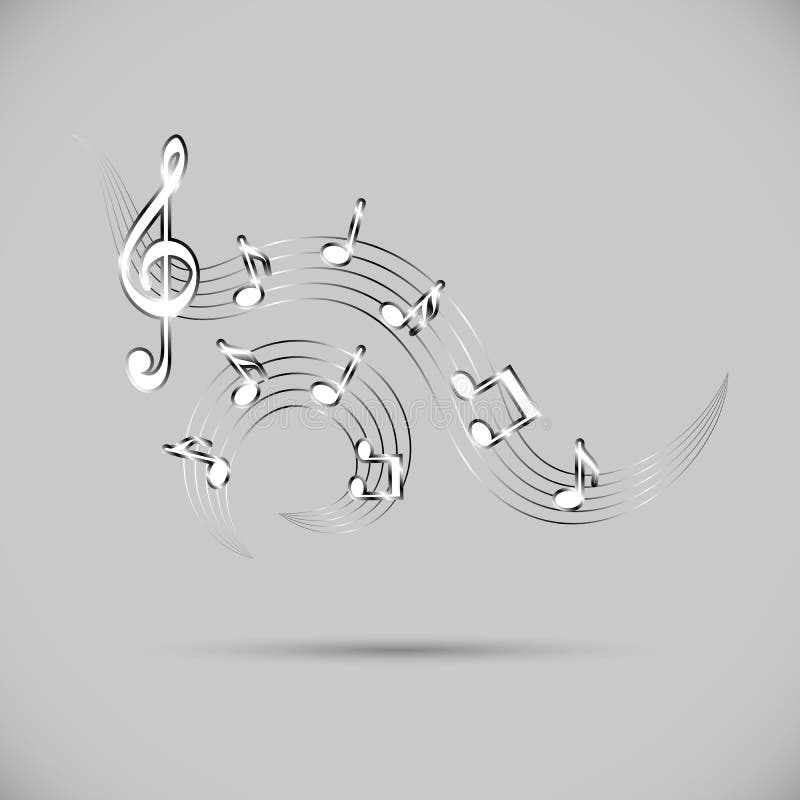 Icon of wavy music stock vector. Illustration of swirl - 65927198