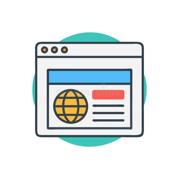 Icon for Web Browsers stock vector. Illustration of icon - 353377500