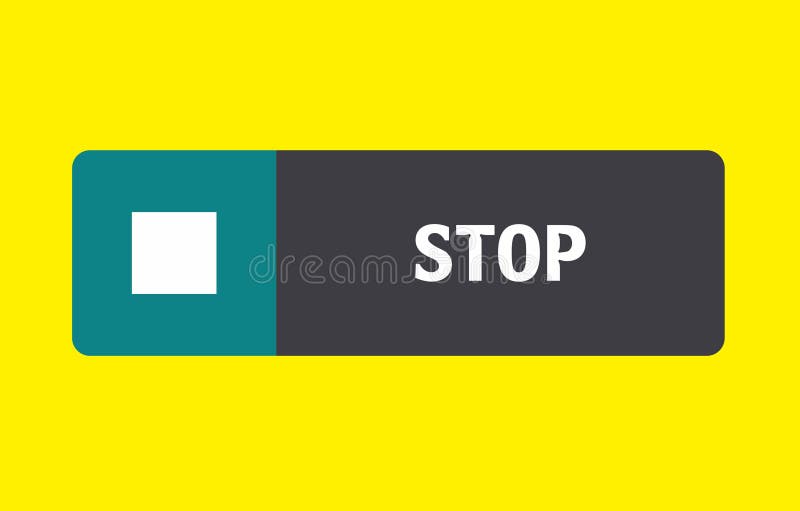Icon web Stop stock illustration. Illustration of display - 94904922
