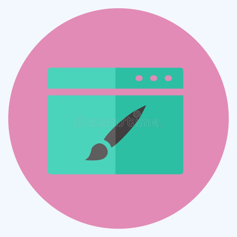 Icon Website Design. Suitable for it Services Symbol. Flat Style ...