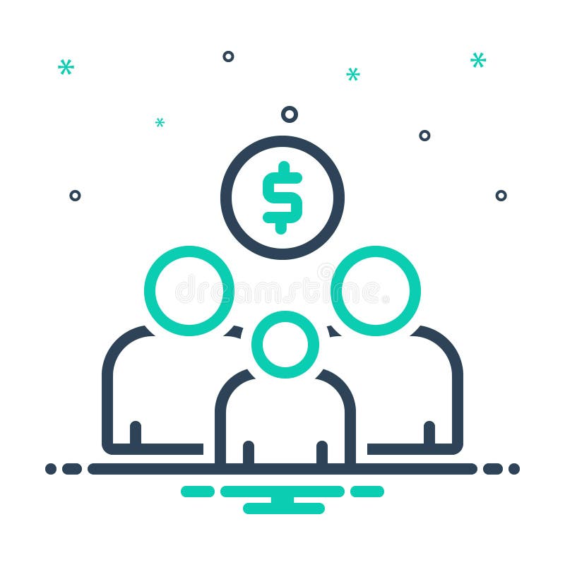 Mix Icon for Welfare, Well Being and Being Stock Illustration ...