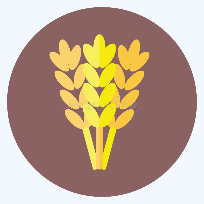 Icon Wheat. Suitable for Garden Symbol. Flat Style. Simple Design ...
