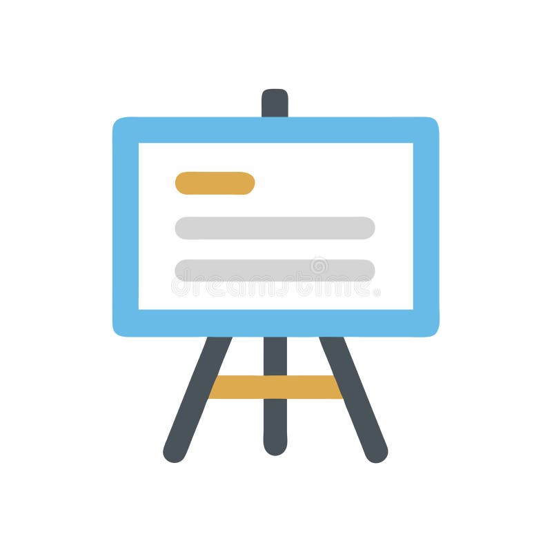 Icon for Whiteboards and Teaching Aids Stock Vector - Illustration of visual, class: 351943639