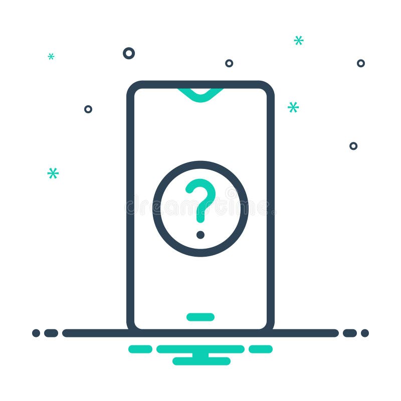 Mix Icon for Why, Mark and Ask Stock Vector - Illustration of ...