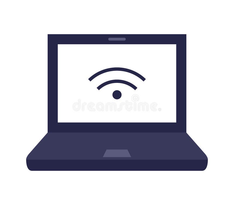 Icon wifi pc stock illustration. Illustration of background - 92113344