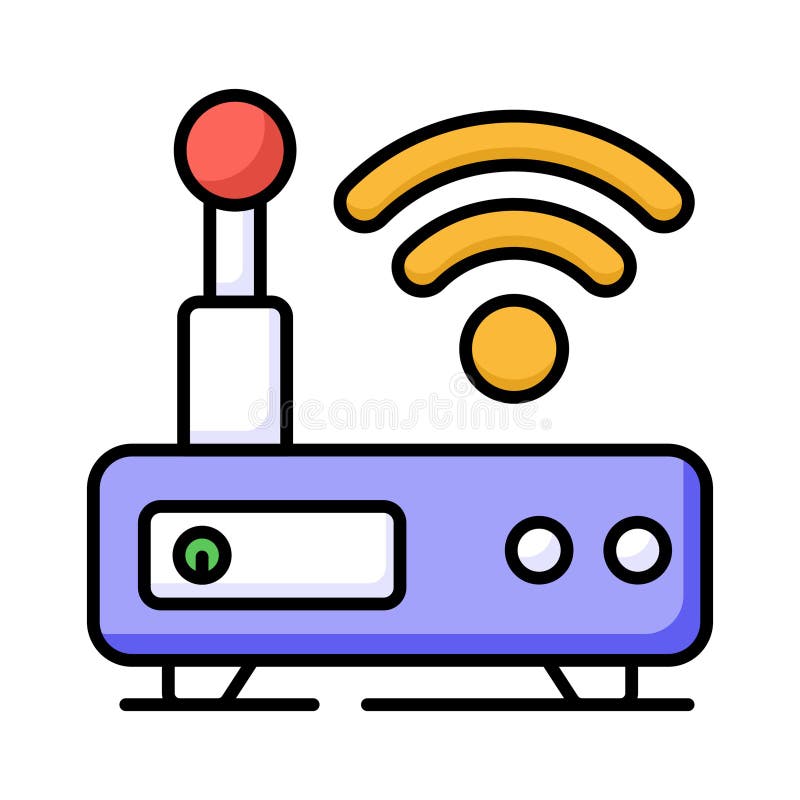 An Icon of Wifi Router Shows Networking Device that Enables Wireless ...