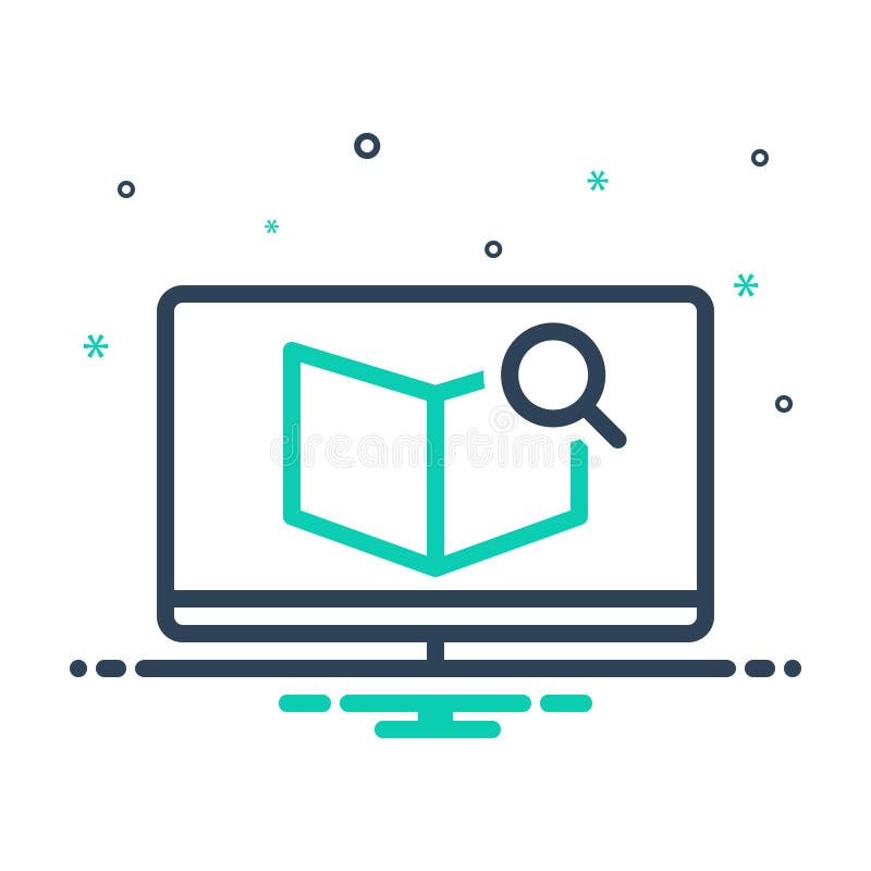 Mix Icon for Wiki, Wikipedia and Book Stock Illustration - Illustration ...