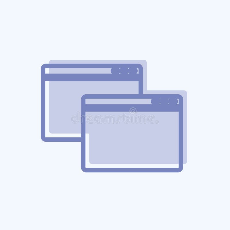 Icon Windows. Suitable for Web Interface Symbol. Two Tone Style. Simple ...