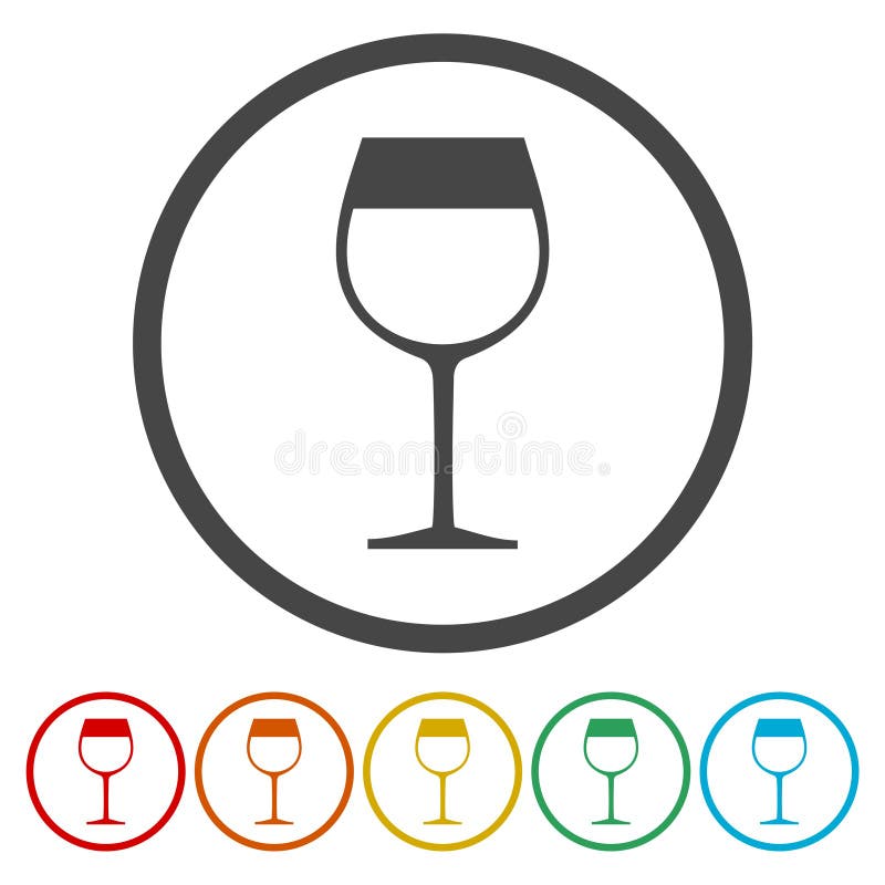 Icon Wine, Flat Icon Wine Glass Stock Vector - Illustration of ...