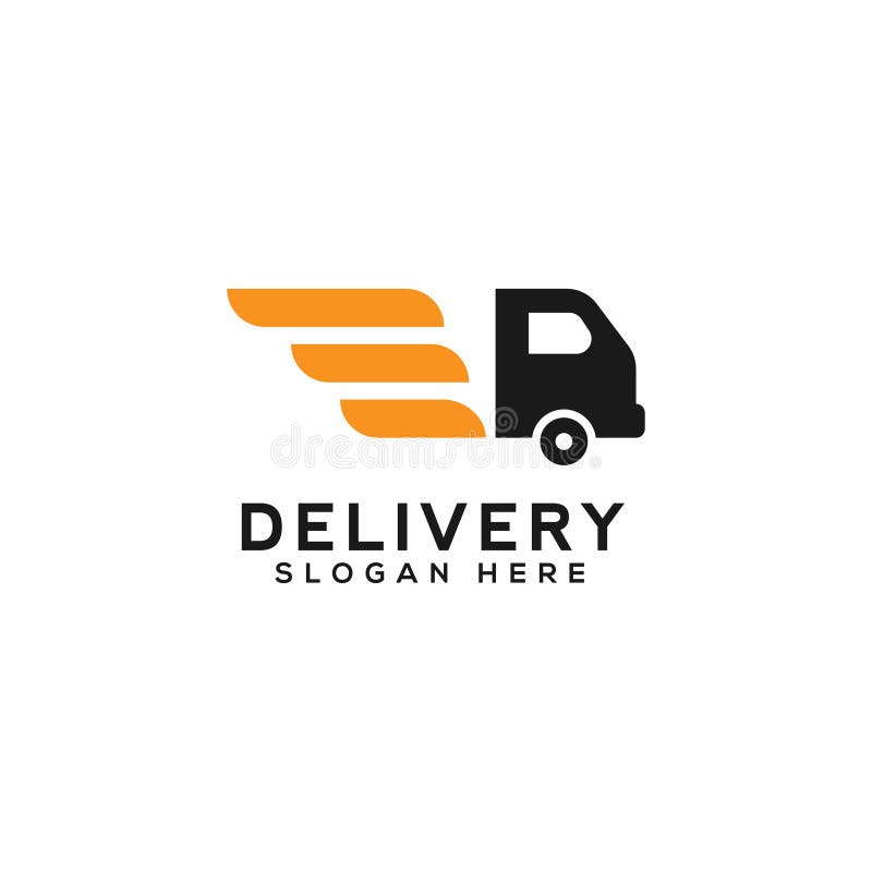 Icon Wing and Head Truck Logo Design Delivery Simple,fast Delivery ...