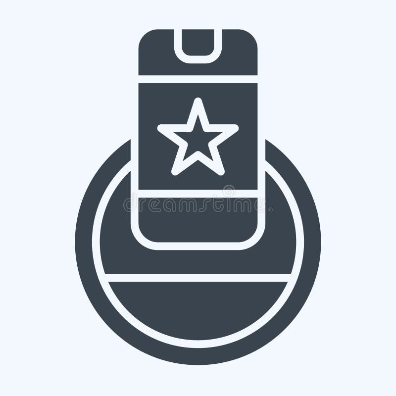 Icon Wireless Charging. Related To Future Technology Symbol. Glyph ...