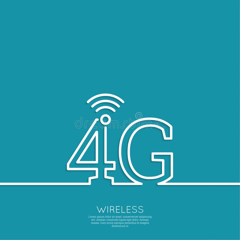 Icon Wireless stock vector. Illustration of standard - 53465059