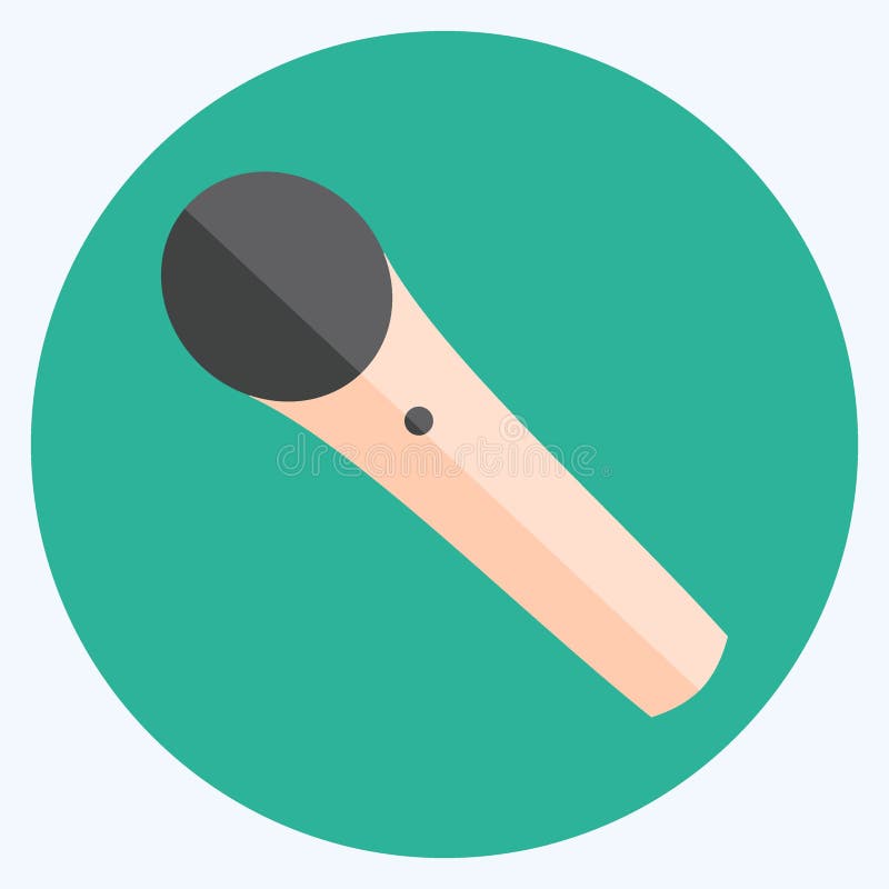 Icon Wireless Microphone - Flat Style - Simple Illustration, Good for Prints , Announcements ...