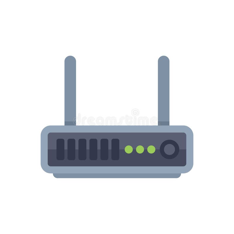 Wireless Router Providing Internet Connection Icon Stock Illustration ...