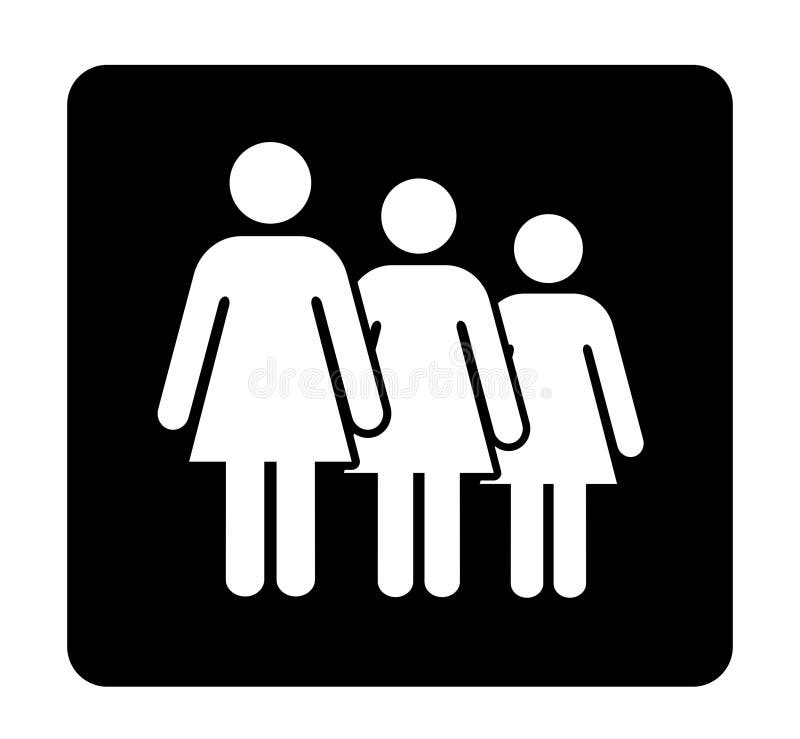 Icon of women, vector file stock illustration. Illustration of woman ...