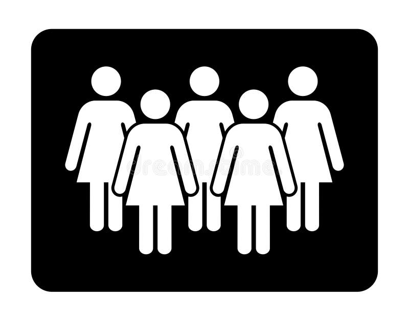Icon of women, vector file stock vector. Illustration of people - 303932108