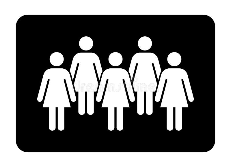 Icon of women, vector file stock vector. Illustration of woman - 303932115