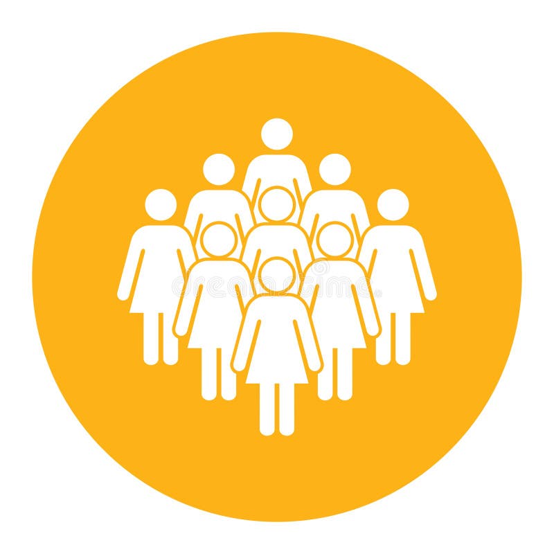 Icon of women, vector file stock vector. Illustration of society ...