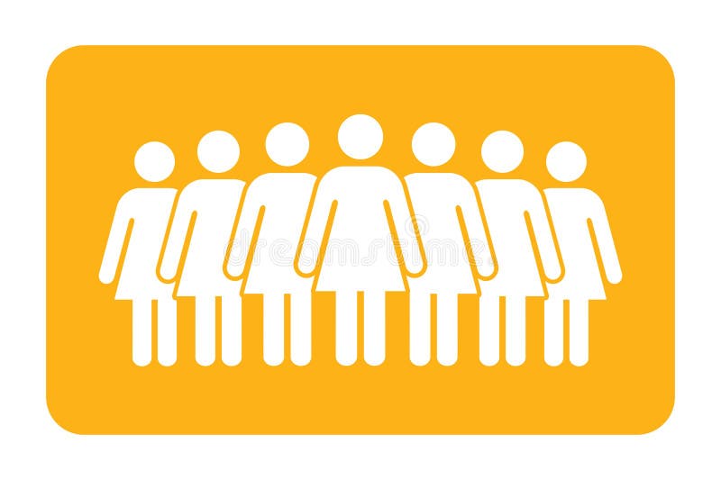 Icon of women, vector file stock vector. Illustration of square - 303935877