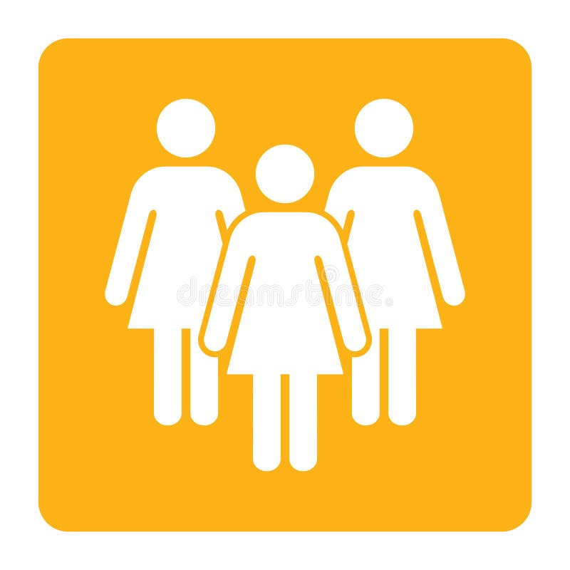 Icon of women, vector file stock vector. Illustration of graphics ...