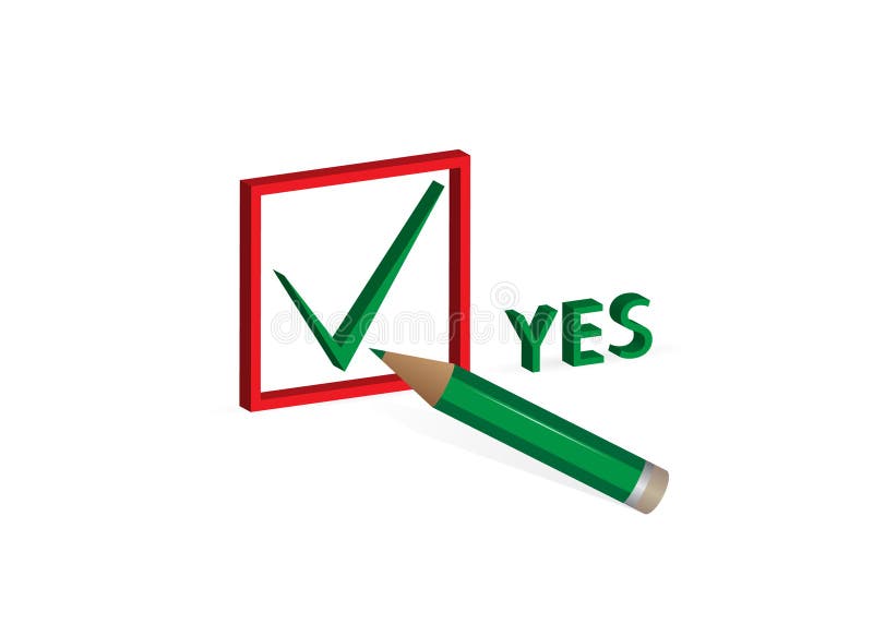 Yes Outline Pencil Stock Illustrations – 537 Yes Outline Pencil Stock ...