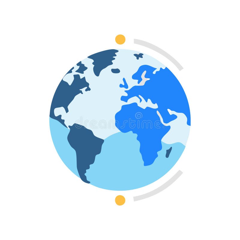 Icon for World Maps and Navigation Stock Vector - Illustration of ...