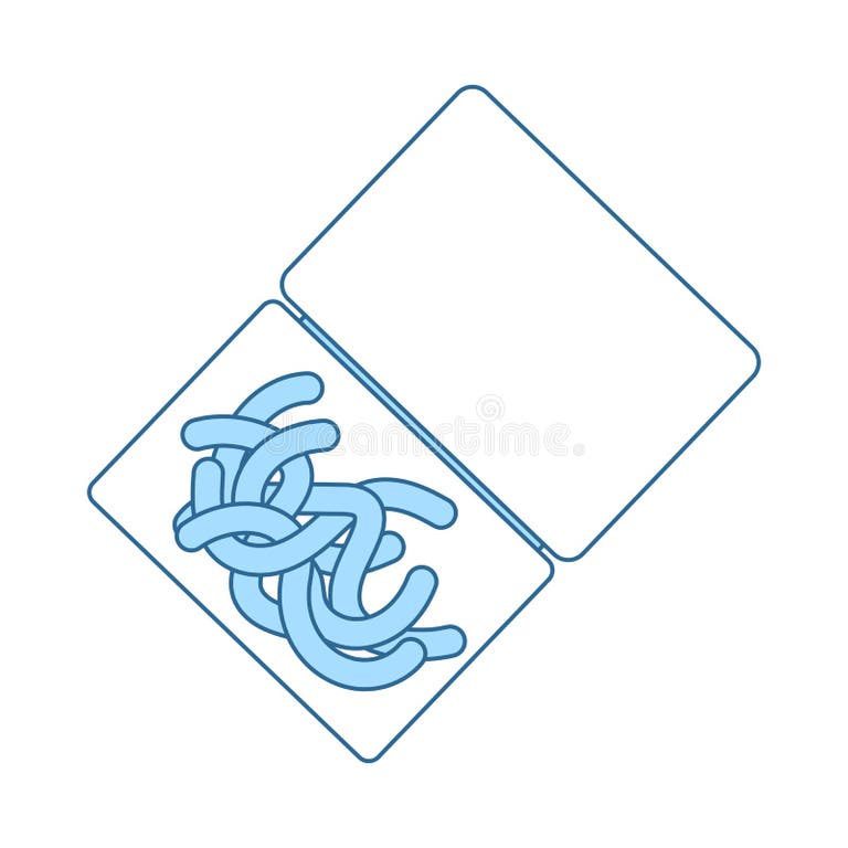 Icon of Worm Container stock vector. Illustration of isolated - 166176705