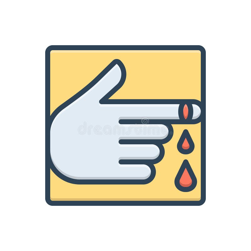 Color Illustration Icon for Wound, Injury and Sore Stock Illustration ...